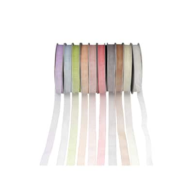 10 Color Sheer Value Pack Ribbon by Celebrate It®, Color: Pastel | Michaels