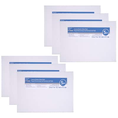 Buy in Bulk - 6 Packs: 5 ct. (30 total) Value Pack Canvas Panels by ...