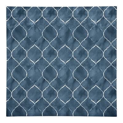 Blue Ogee Pattern 10" x 10" Cotton Twill Napkin | Michaels