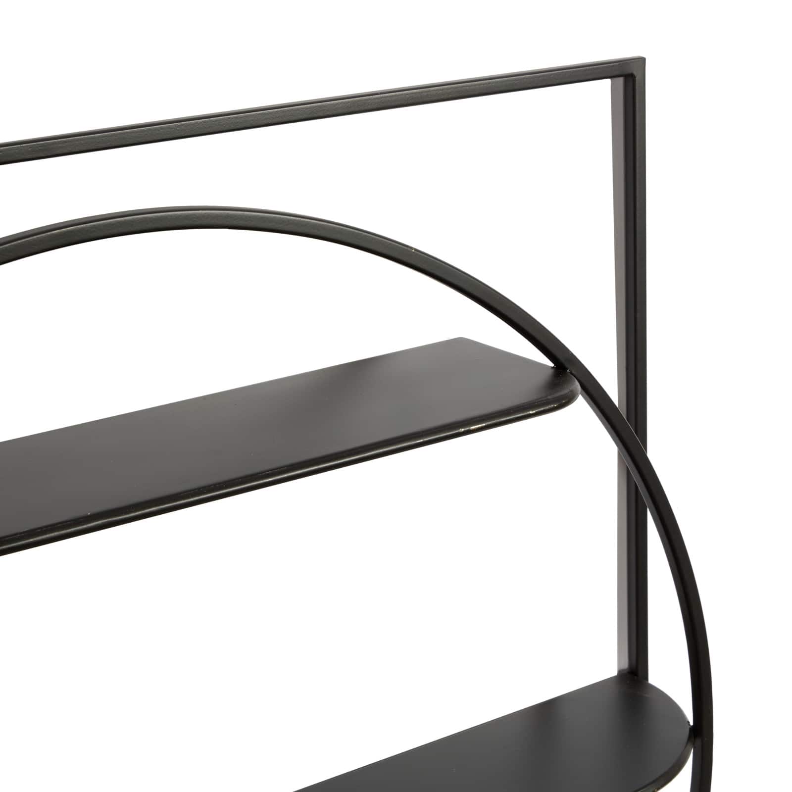 Black Metal Contemporary Wall Shelf, 32" x 32" x 5" | Michaels