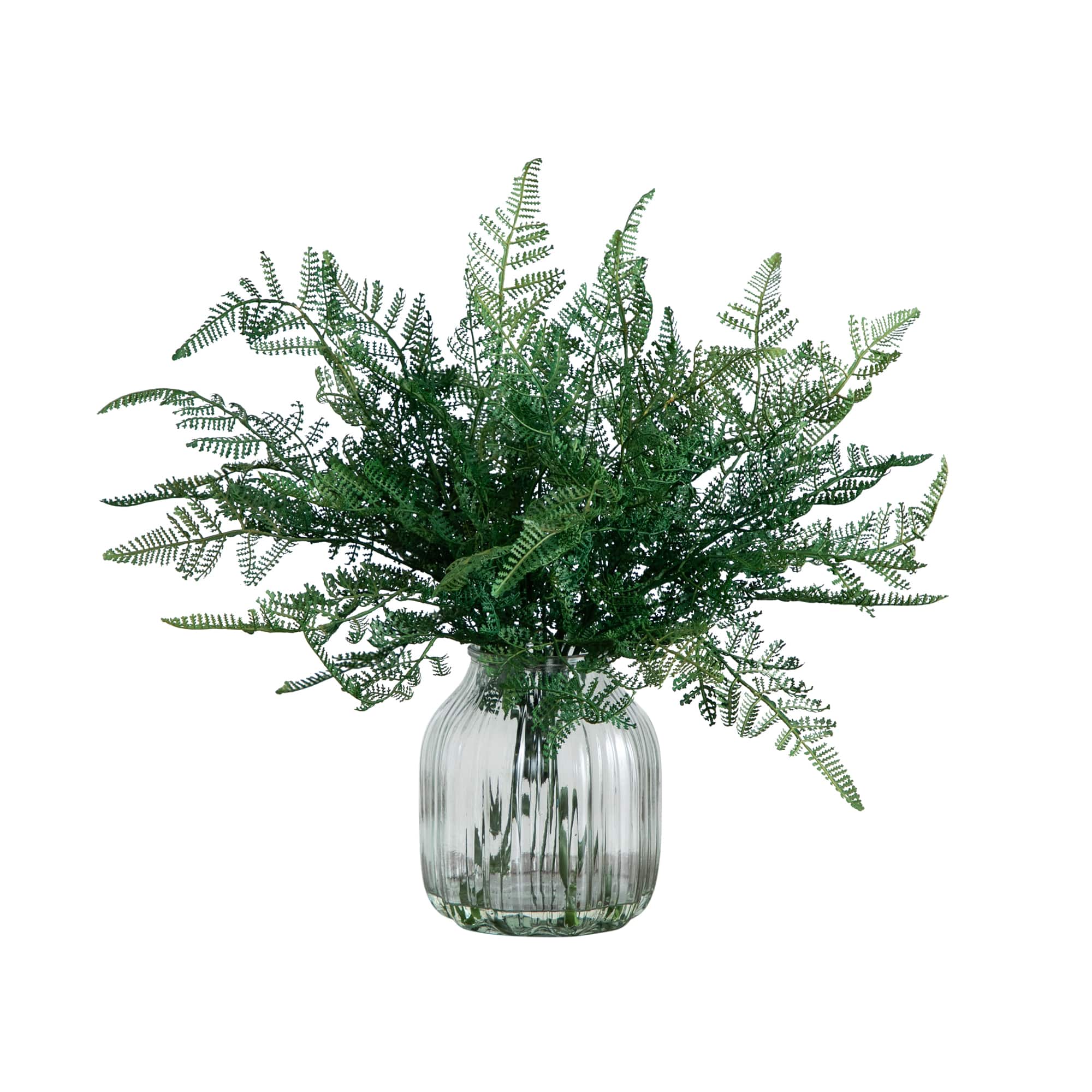 17" Forest Fern Arrangement in Glass Vase | Michaels