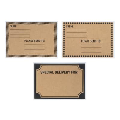 Black Kraft Address Labels by Celebrate It™ | Michaels