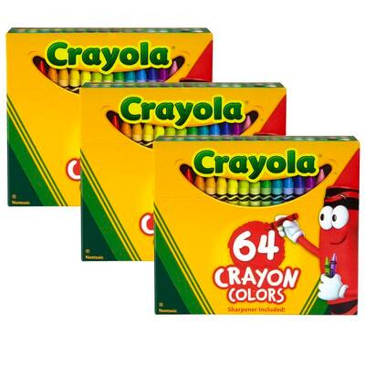 3 Packs: 64 ct. (192) Crayola® Crayon Colors | Michaels