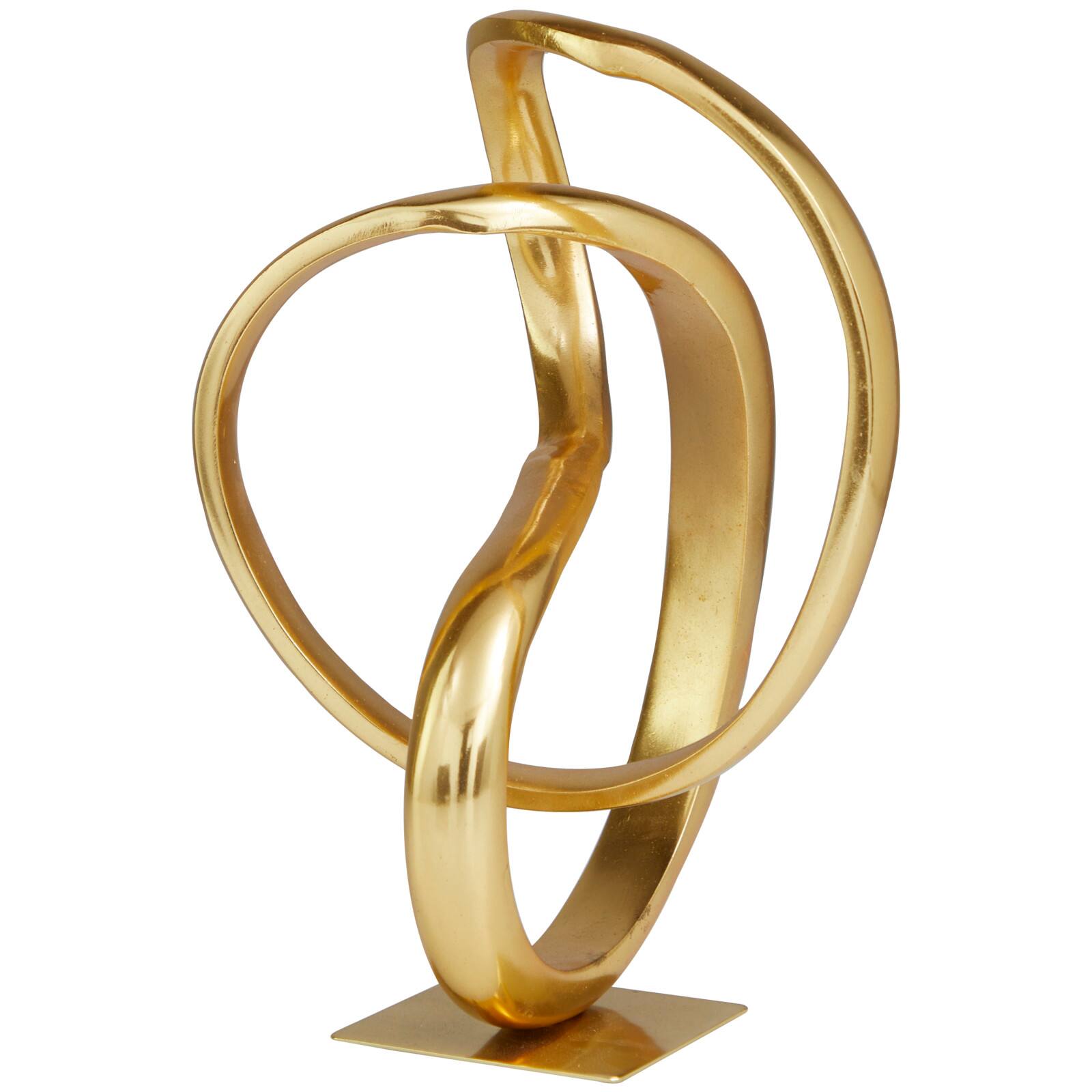 11" Gold Aluminum Abstract Sculpture | Michaels