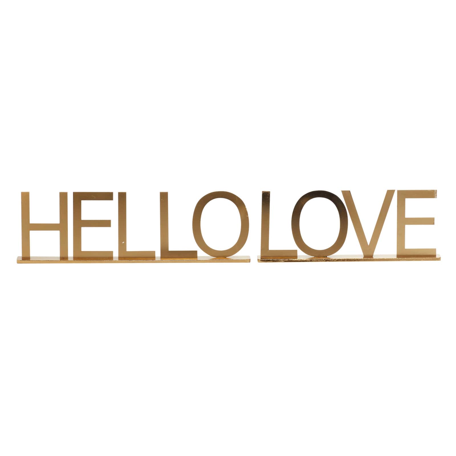 Gold Metal Home & Love Tabletop Sign Set | Wall Décor | Michaels