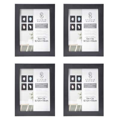 4 Pack 5" x 7" Black Back Loading Shadow Box by Studio Décor® | Michaels