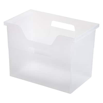 IRIS® Large Open Top Plastic File Box | Michaels