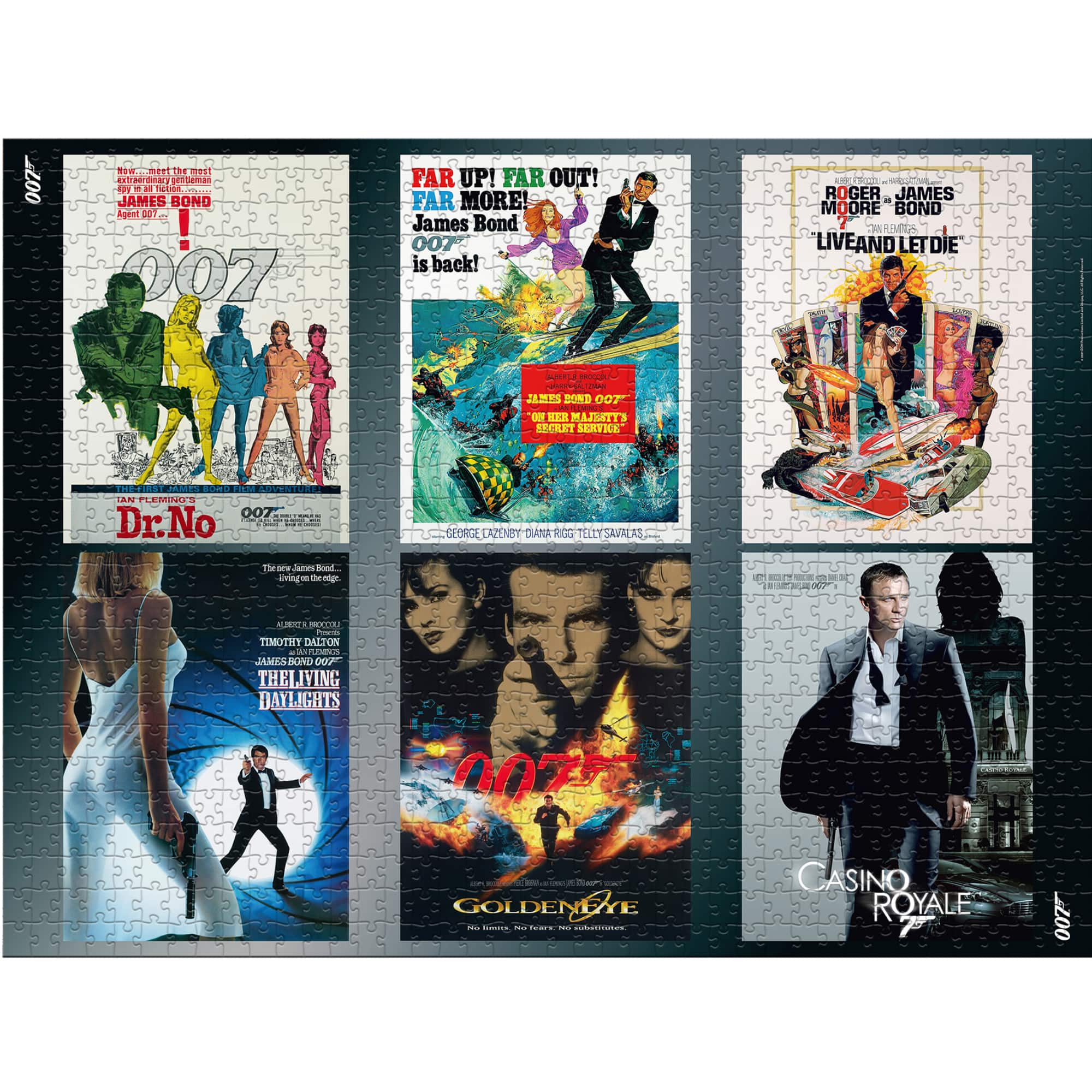 Top Trump® 007 Bond All Six Bonds 1,000 Piece Jigsaw Puzzle | Puzzles ...
