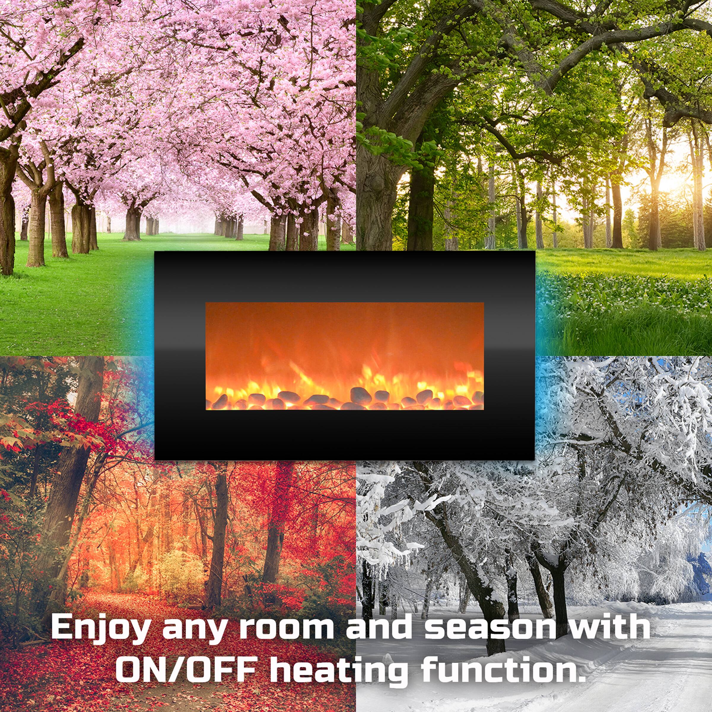 Hastings Home 31" Black LED Backlit Fireplace | Fireplaces | Michaels