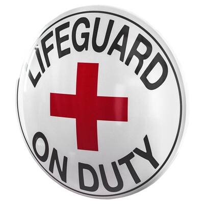 Lifeguard on Duty Dome Metal Sign | Michaels