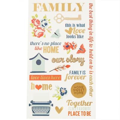Buy in Bulk - 12 Pack: Happy Family Stickers by Recollections™ | Michaels