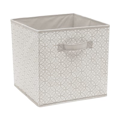 Simplify Gray Boho Collapsible Storage Cube | Michaels