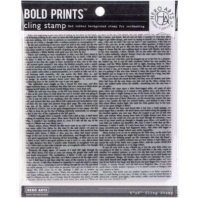 Hero Arts® Bold Prints™ Novel Prose Cling Stamp | Michaels