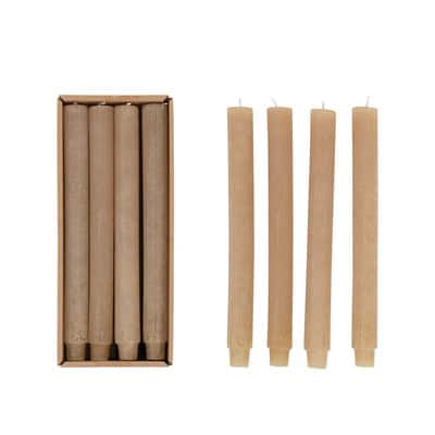 Hello Honey® Unscented Pleated Taper Candles in Box, 12ct. | Michaels