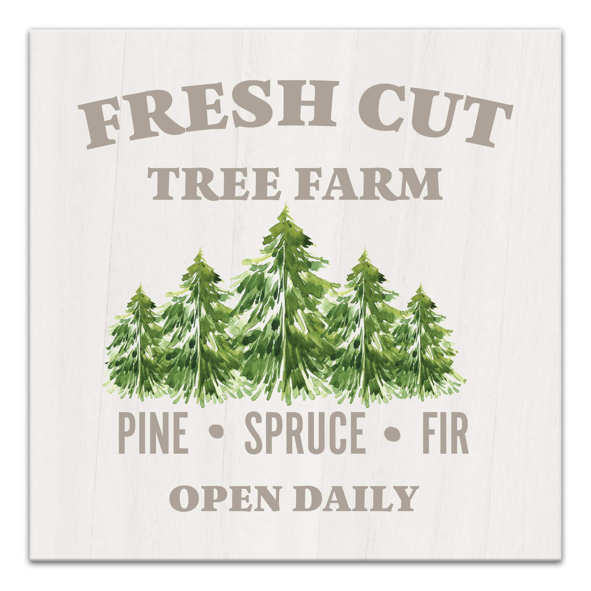 Fresh Cut Tree Farm 16x16 Canvas Wall Art | Michaels