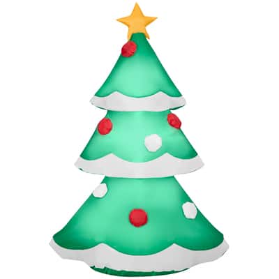 3.5ft. Airblown® Inflatable Christmas Tree with Snowy Layers | Michaels