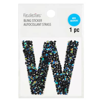 Black AB Letter Bling Sticker by Recollections® | Michaels