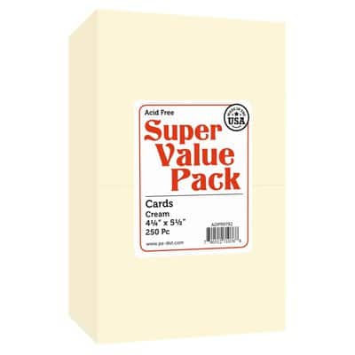 PA Paper™ Accents Super Value Pack Cards, 4.25" x 5.5" | Michaels