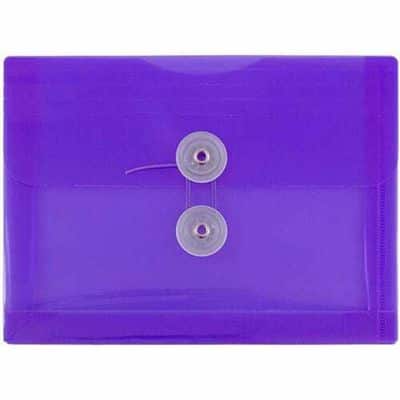 JAM Paper 5.25" x 7.5" Booklet Plastic Envelopes with Button and String Closure, 24ct. | Michaels