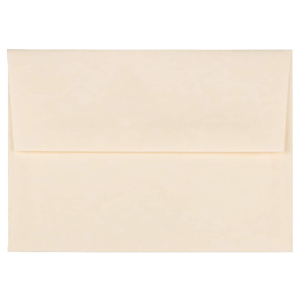 JAM Paper 4.375" x 5.75" Recycled Parchment Invitation Envelopes, 50ct ...
