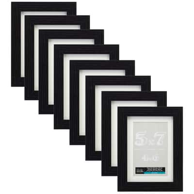 Buy in Bulk - 8 Pack: Black Belmont Frame with Mat by Studio Décor ...