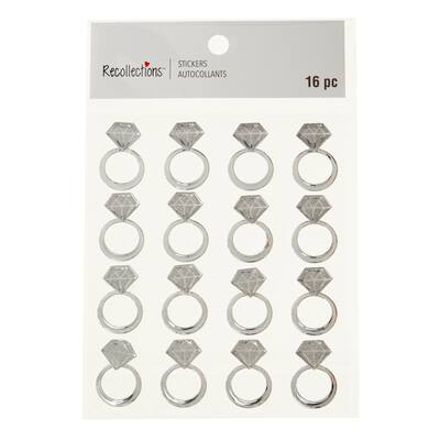 Buy in Bulk - 12 Packs: 16 ct. (192 total) Wedding Ring Dimensional ...