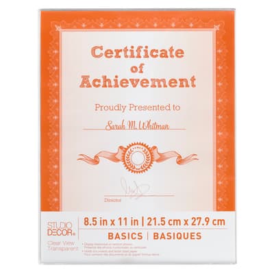 Basics Acrylic Box Frame by Studio Décor®, Size: 8.5" x 11" | Michaels