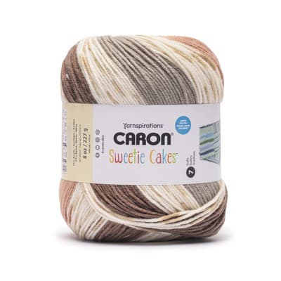 Caron® Sweetie Cakes™ Yarn, Color: Fudge Sundae | Michaels