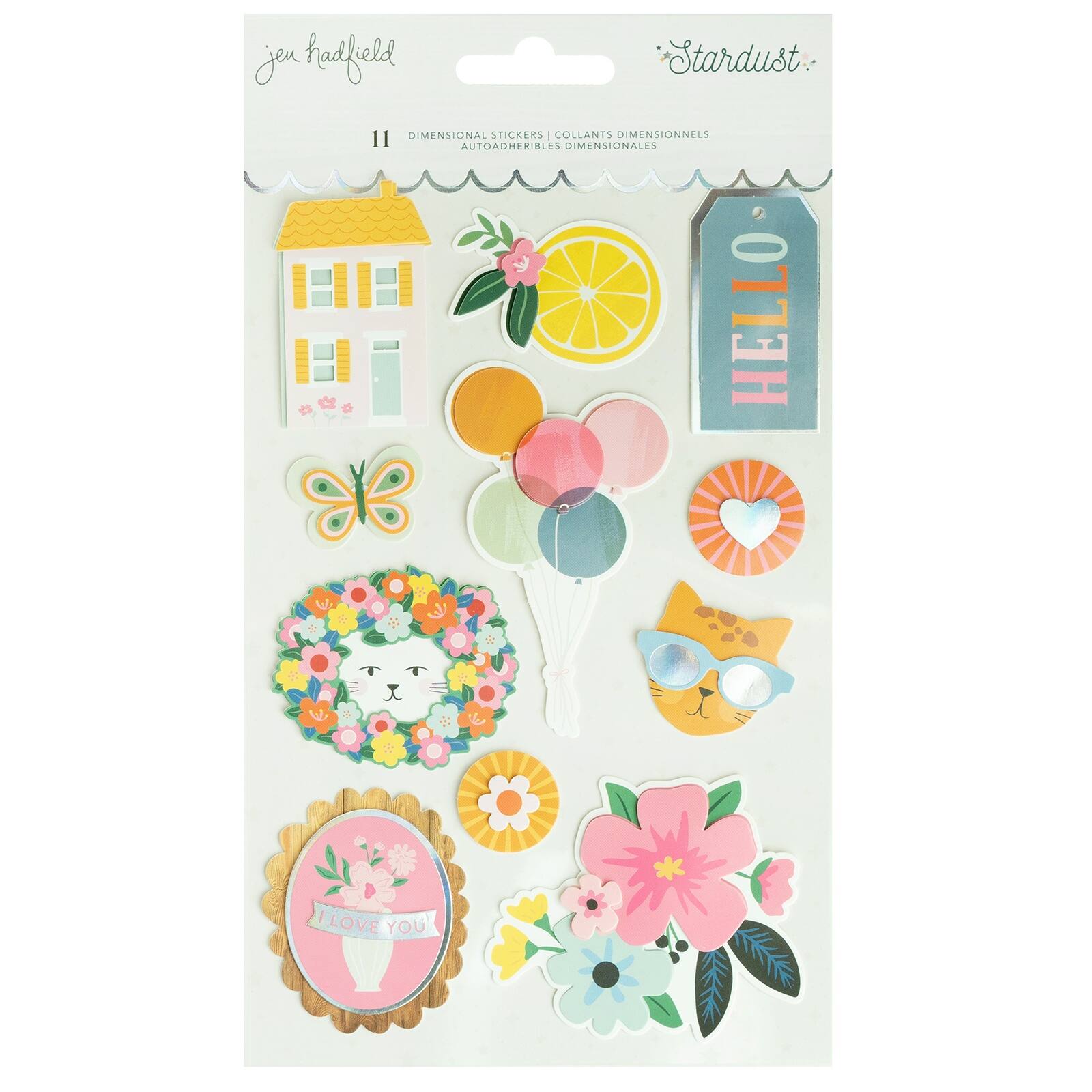 Jen Hadfield Stardust Layered Stickers with Silver Foil Accents | Michaels