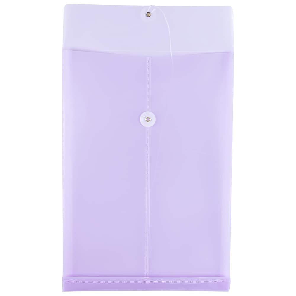 JAM Paper Legal Size Plastic Envelopes with Button & String Tie Closure, 12ct. | Envelopes ...