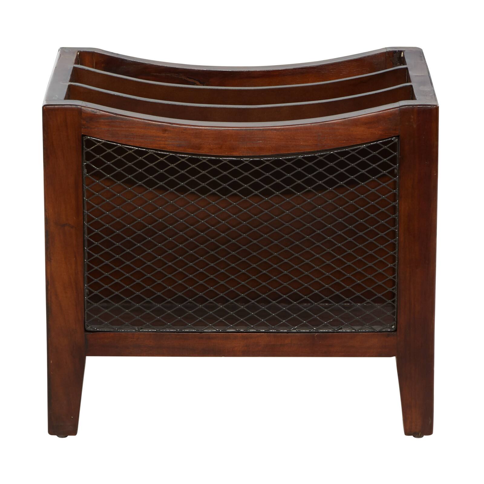 Brown Wood Traditional Magazine Rack Holder | Michaels