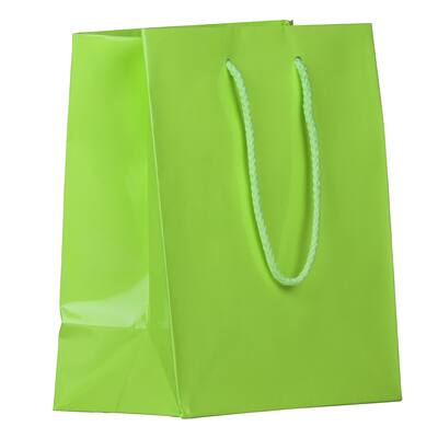 JAM Paper Medium Glossy Gift Bags, 3ct., Color: Lime Green | Michaels