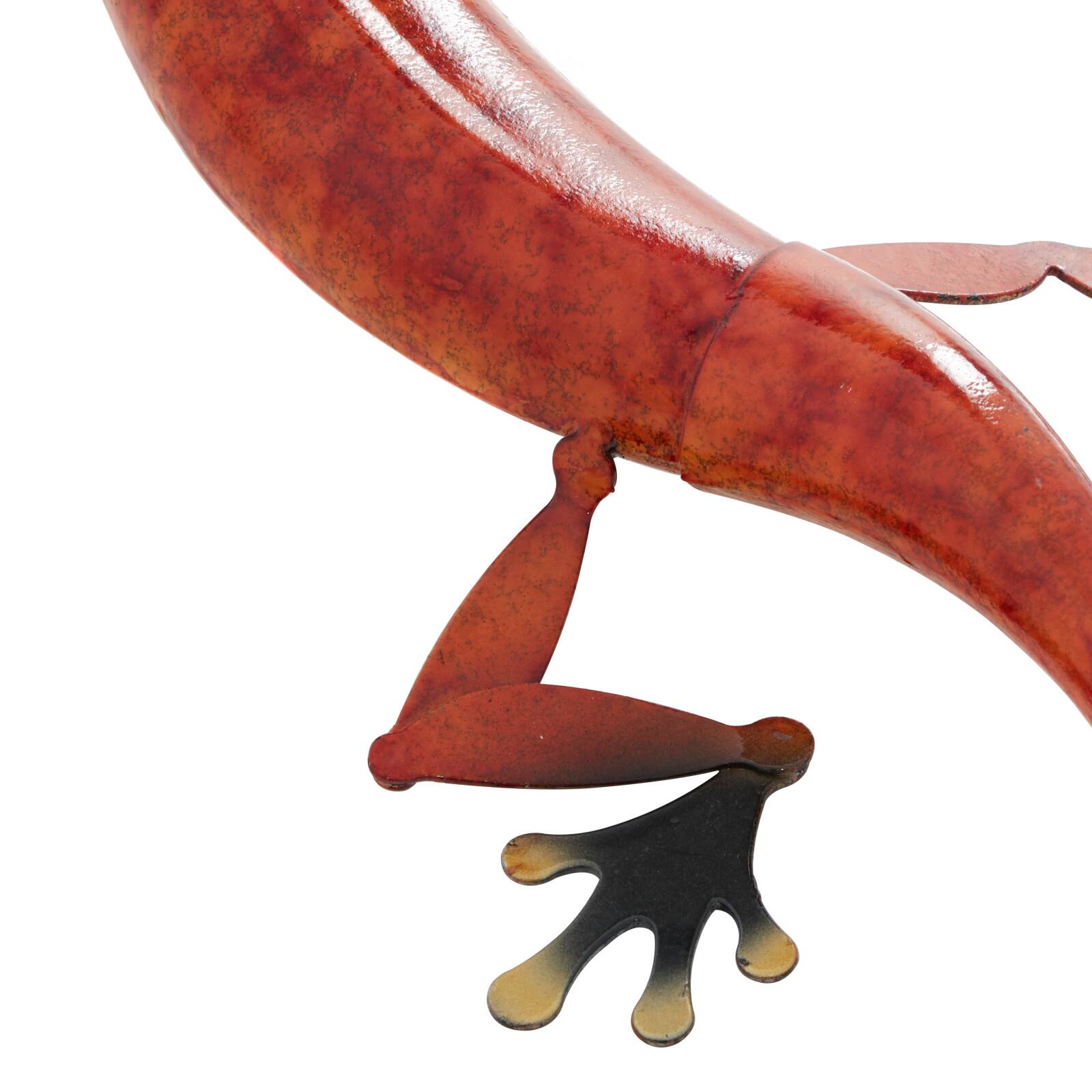 Set of 2 Eclectic Multi Colored Metal Lizard Sculpture 23" x 4" | Michaels