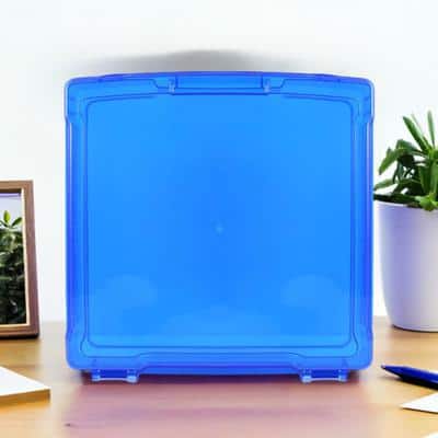 12" x 12" Blue Scrapbook Paper Case by Simply Tidy® | Michaels