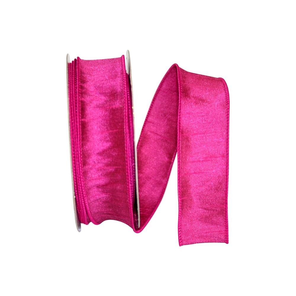 Reliant 1.5" x 20yd. Dupioni Wired Ribbon | Michaels