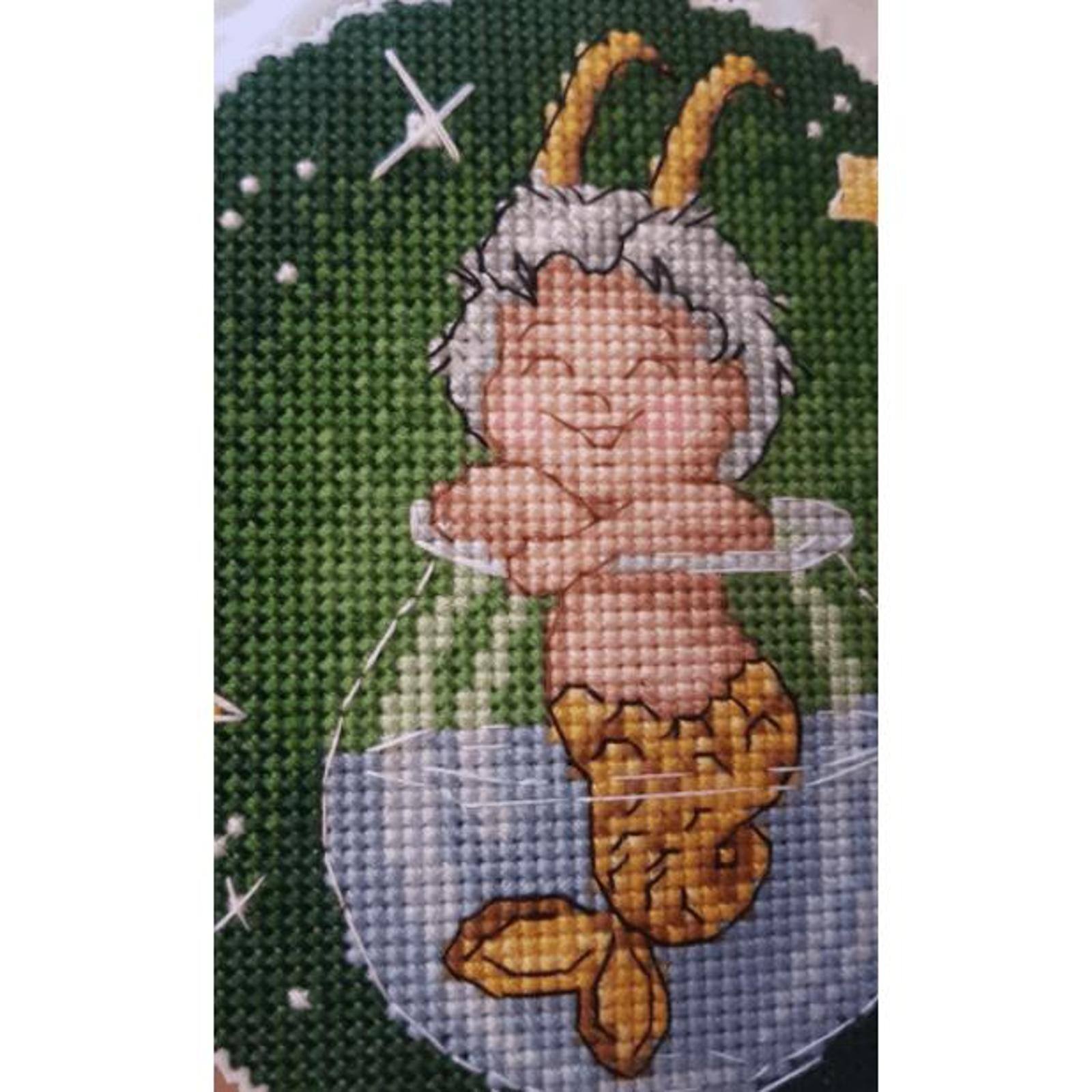 MP Studia Zodiac Signs Capricorn Plastic Canvas Counted Cross Stitch ...