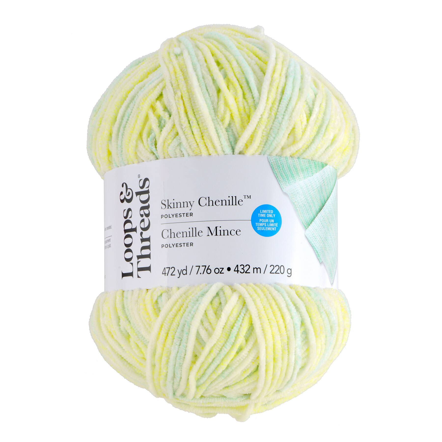 Skinny Chenille™ Stripes Yarn by Loops & Threads® | Michaels