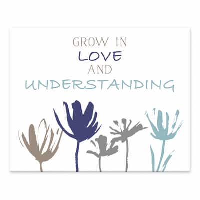 10" Grow in Love & Understanding Tabletop Canvas Décor | Michaels
