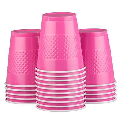 JAM Paper 12oz. Plastic Party Cups, 20ct., Color: Fuchsia Pink | Michaels