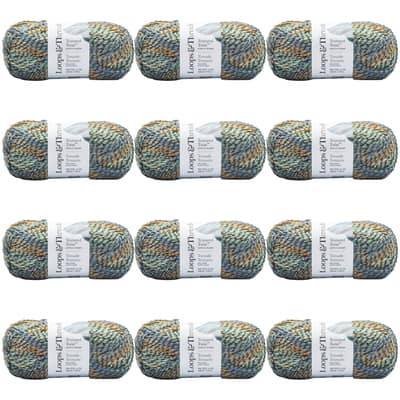 Buy in Bulk - 12 Pack: Textured Twist™ Yarn by Loops & Threads® | Michaels