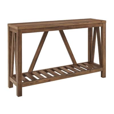 Walker Edison Reclaimed Barnwood Rustic A-Frame Entry Table | Michaels