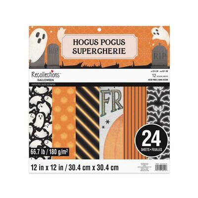 12" x 12" Hocus Pocus Paper Pad by Recollections™, 24 Sheets | Michaels