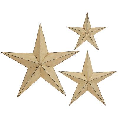Cream Stars Rustic Metal Wall Decor Set | Michaels