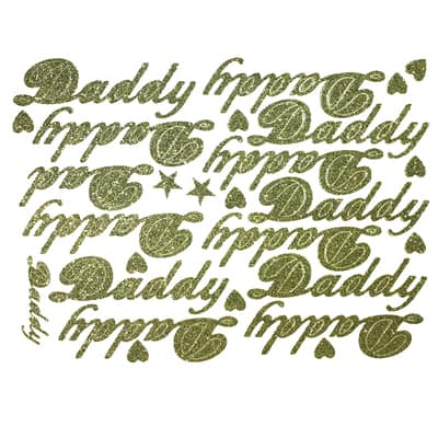JAM Paper Daddy Gold Standard Script Stickers | Michaels