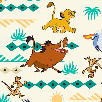 Disney® Lion King Simba Geometric Print Cotton Fabric | Michaels