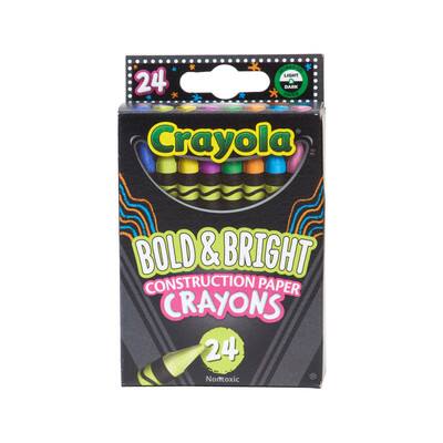 Crayola® Bold & Bright Construction Paper Crayons, 24ct. | Michaels