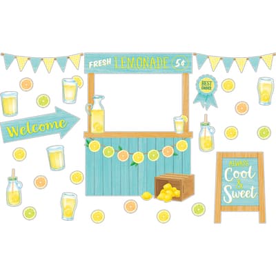 Teacher Created Resources Lemon Zest Lemonade Stand Bulletin Board Set ...