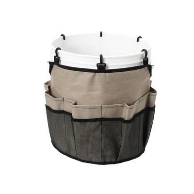 Household Essentials 19" Bucket Caddy with Trim, Color: Brown | Michaels