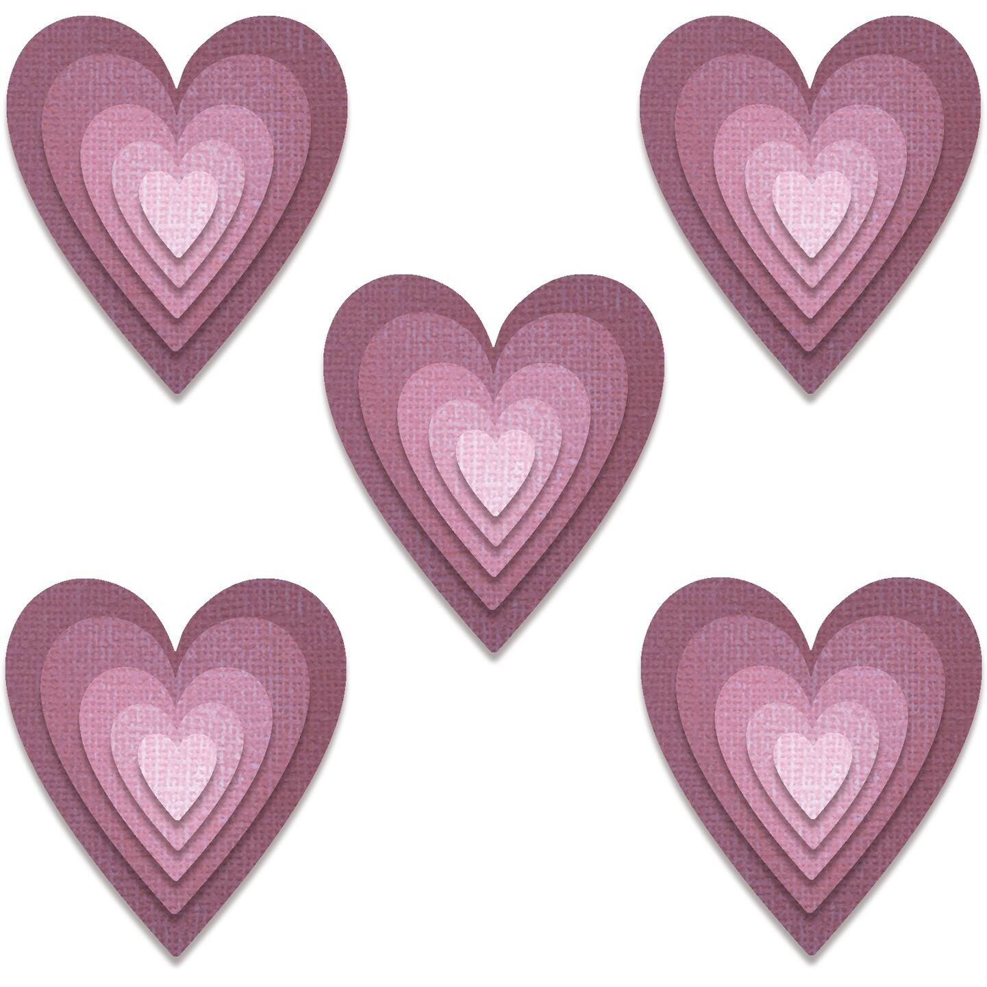 Sizzix® Thinlits® Stacked Tiles Hearts by Tim Holtz Die Set | Michaels