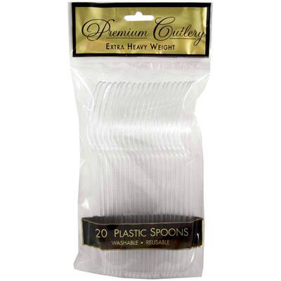 JAM Paper Clear Plastic Spoons, 20ct. | Michaels